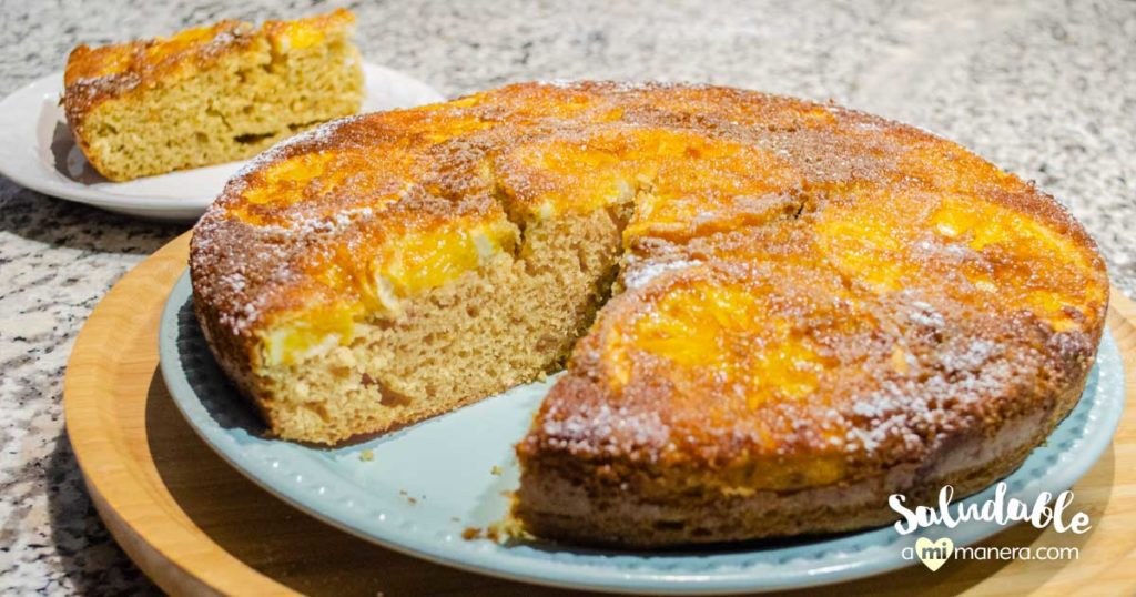 Pastel volteado de naranja - saludableamimanera.com
