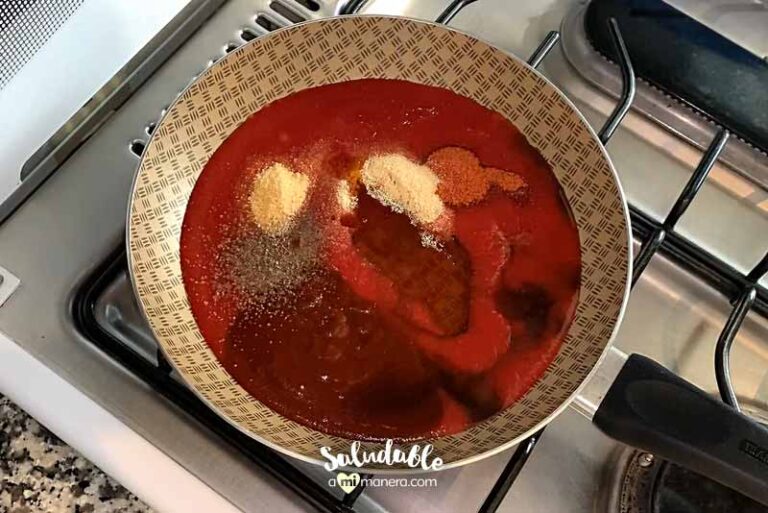 Salsa bbq casera y sin azúcar - saludableamimanera.com